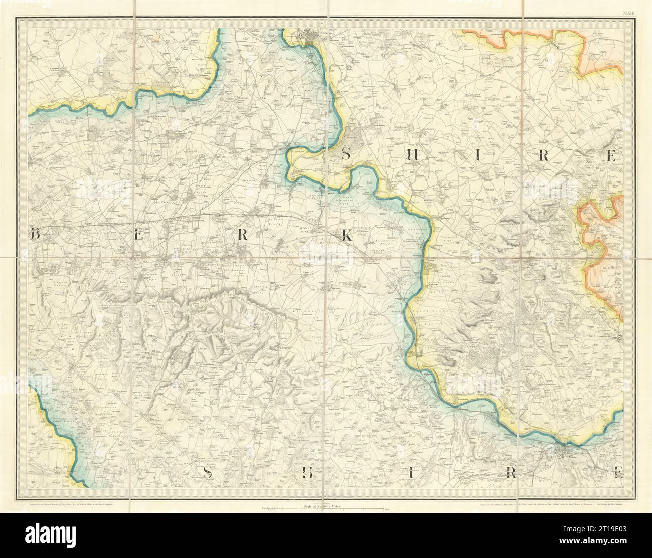 OS #13 Upper Thames Valley & Chilterns. Oxford Reading Henley Abingdon ...