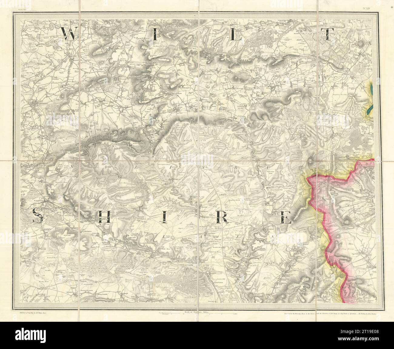 OS #14 Salisbury Plain & Wessex Downs. Marlborough Devizes Amesbury ...