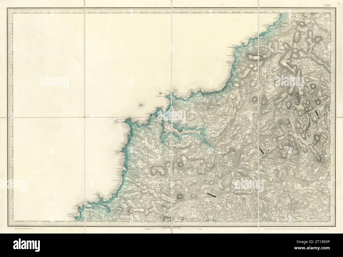 OS #30 North Cornwall Coast. Camel Estuary Padstow Rock Bodmin Moor ...