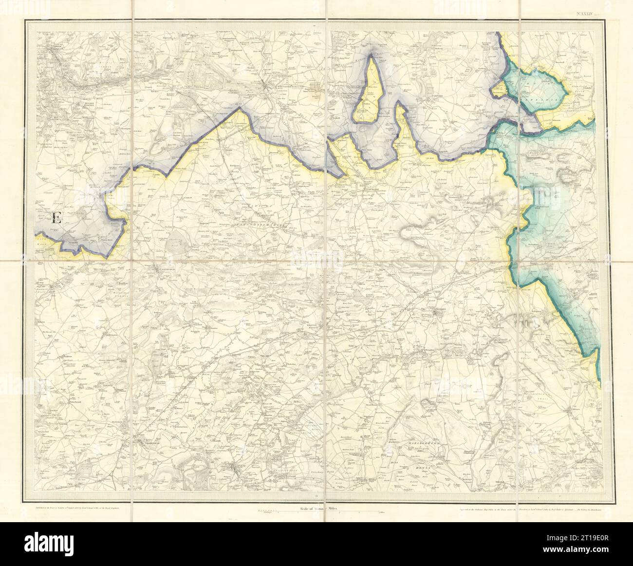 OS #34 Cotswolds, Upper Thames & Wessex Downs. Cirencester Wiltshire ...