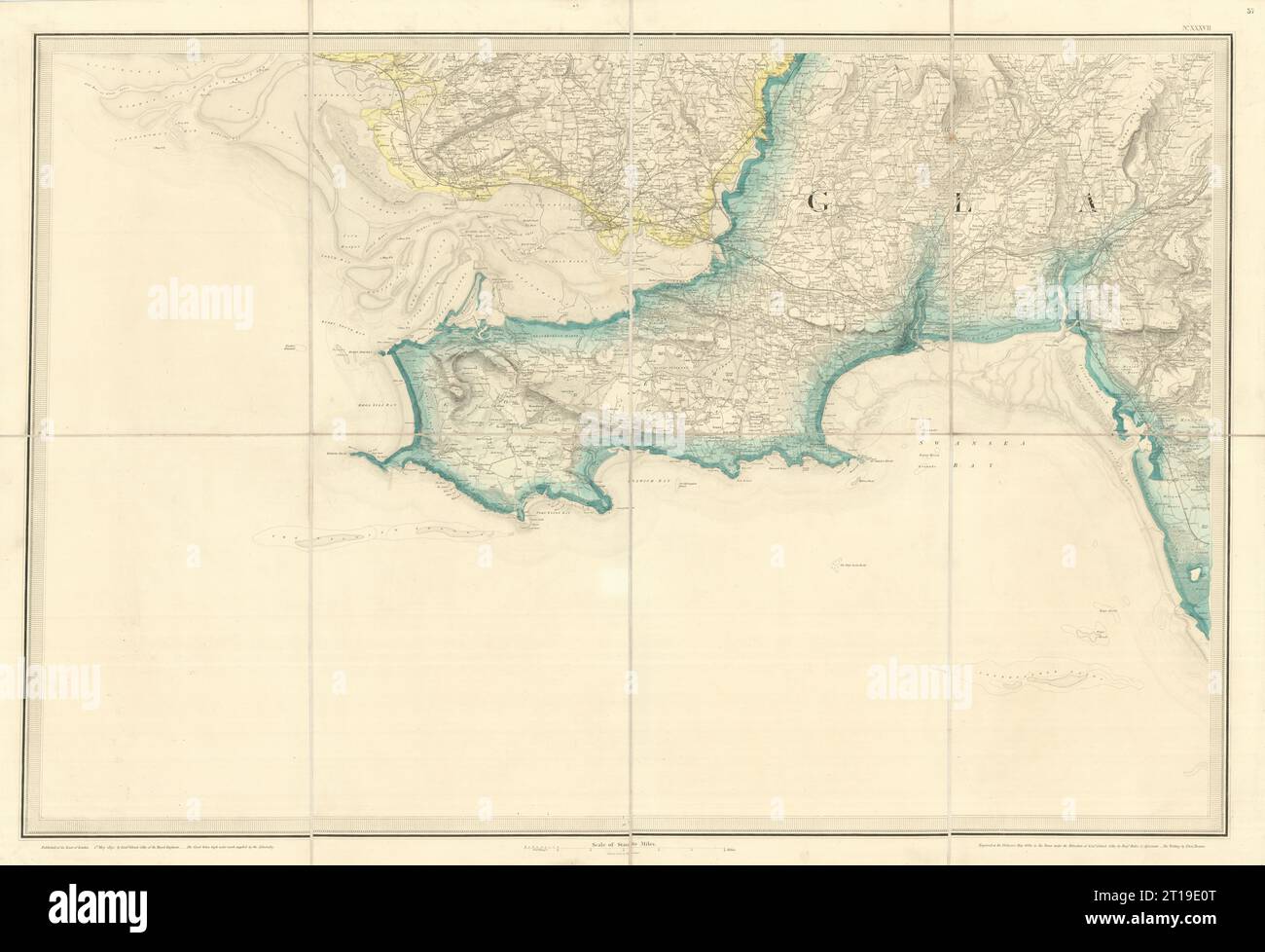 Map of gower hi-res stock photography and images - Alamy