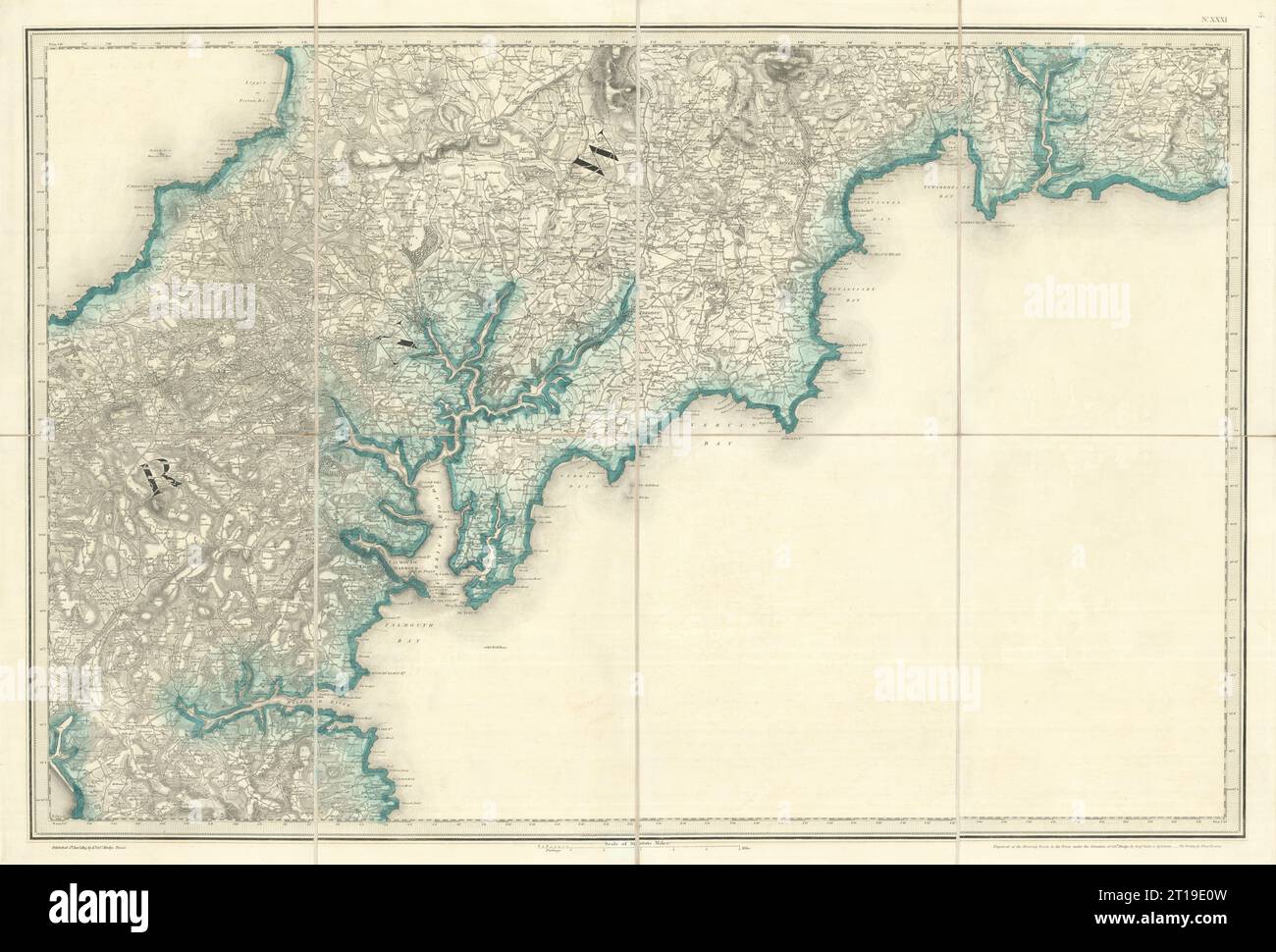 Fowey map hi-res stock photography and images - Alamy