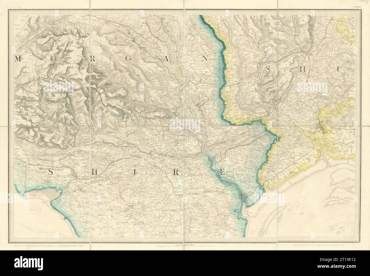 Gwent levels map hi-res stock photography and images - Alamy