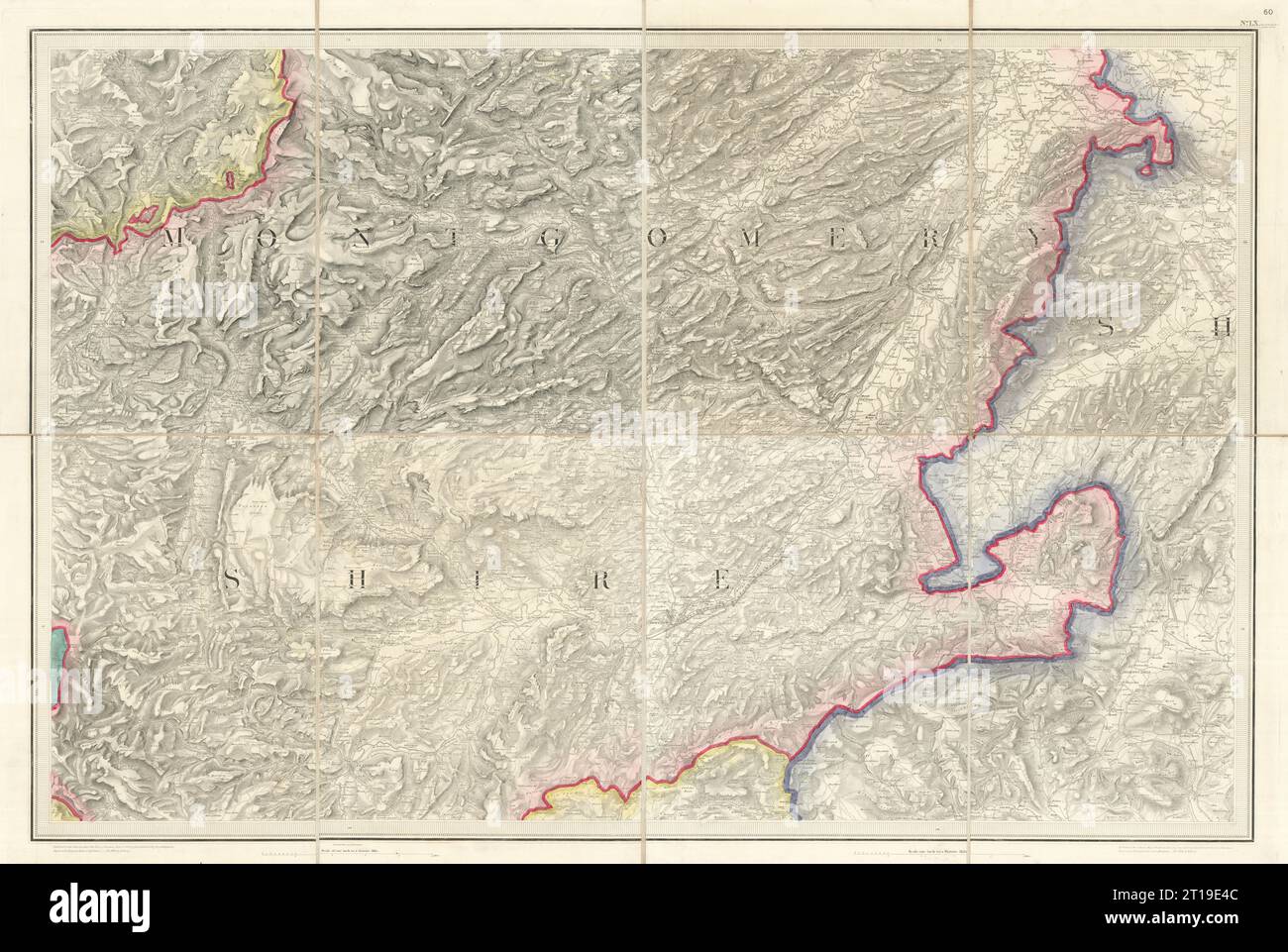 OS #60 Montgomeryshire & Shropshire Hills and Severn Valley. Welshpool ...