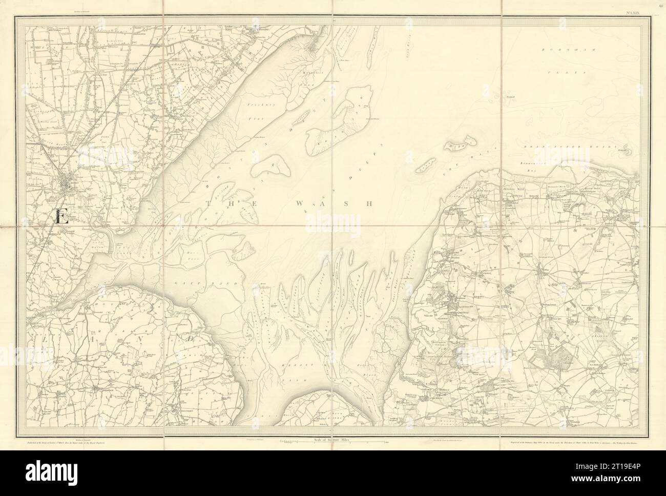 OS #69 The Wash & Fens. Boston Hunstanton Docking Norfolk Lincolnshire ...