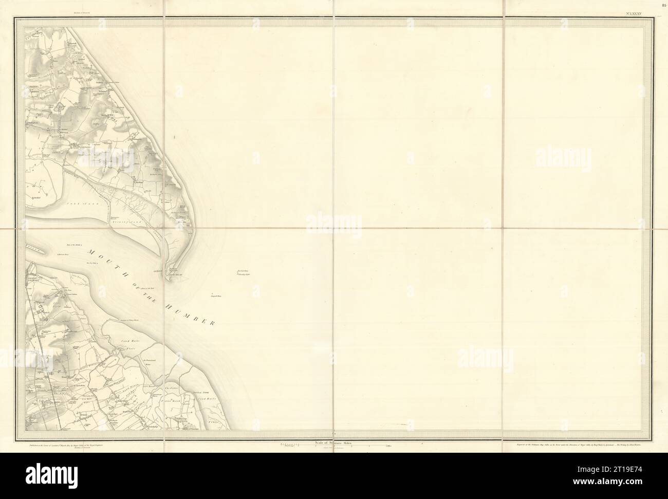 OS #85 Humber Estuary & Holderness. Grimsby Spurn Head Lincolnshire ...