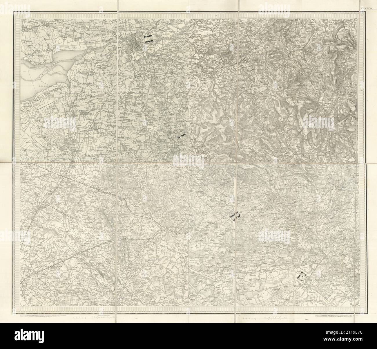 Map of leyland hi-res stock photography and images - Alamy