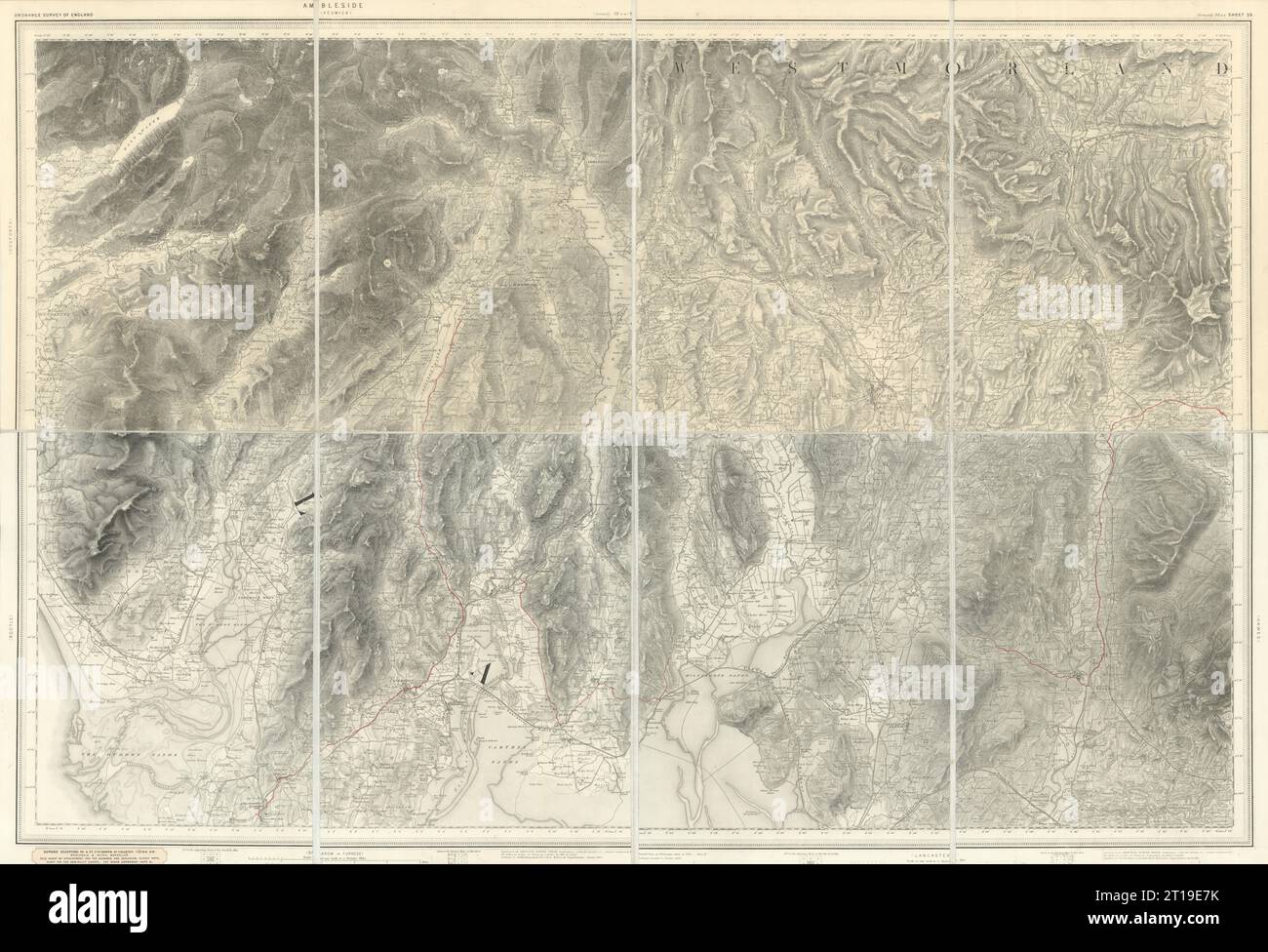 Lake windermere map hi-res stock photography and images - Alamy