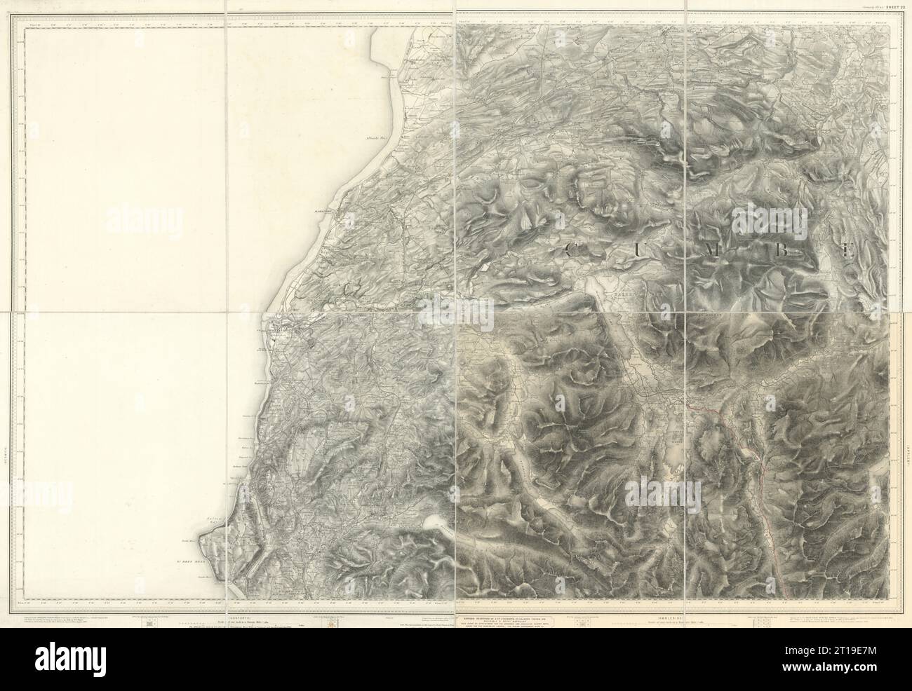 Buttermere lake district map hi-res stock photography and images - Alamy