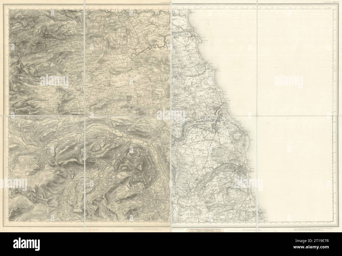 Map of north tyneside hi-res stock photography and images - Alamy