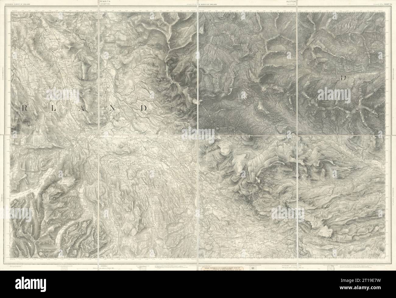 Map of kirkoswald hi-res stock photography and images - Alamy
