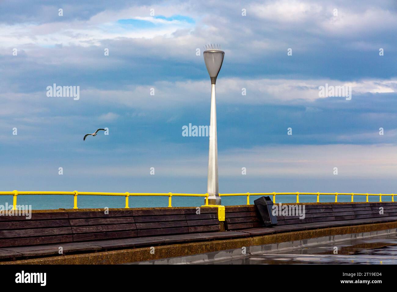 Deal Pier on the Kent coast in south east England UK built in 1957 and ...