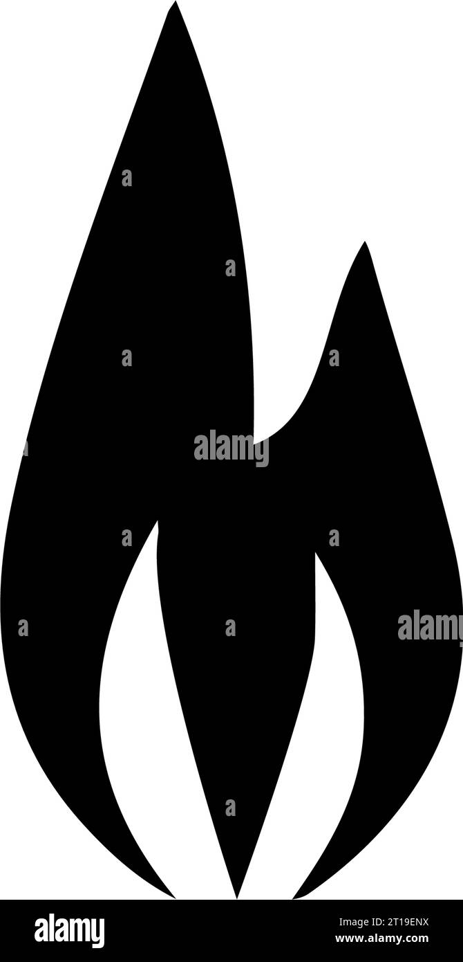 A set of pictograms depicts icons related to the theme of fire. The ...