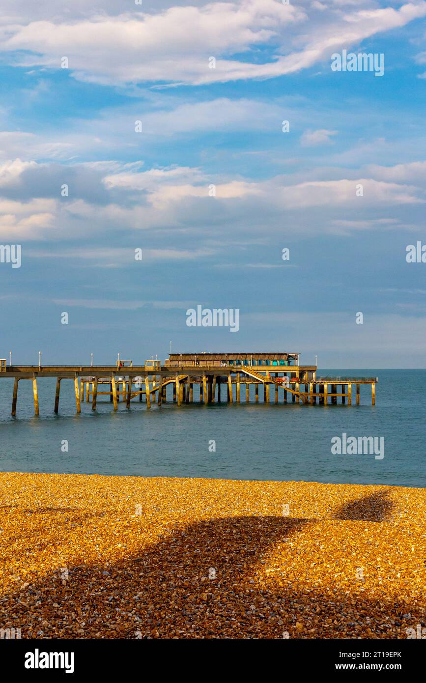 Deal Pier on the Kent coast in south east England UK built in 1957 and ...