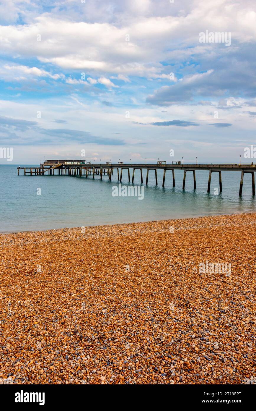 Deal Pier on the Kent coast in south east England UK built in 1957 and ...