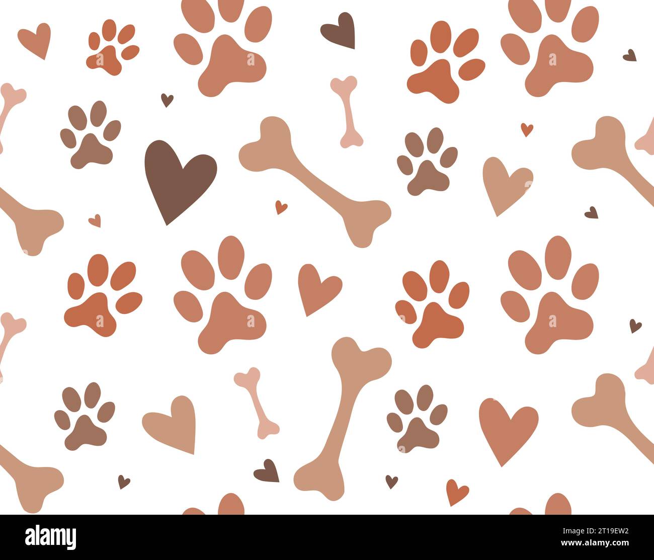 paw prints background and bones Stock Vector Image & Art - Alamy