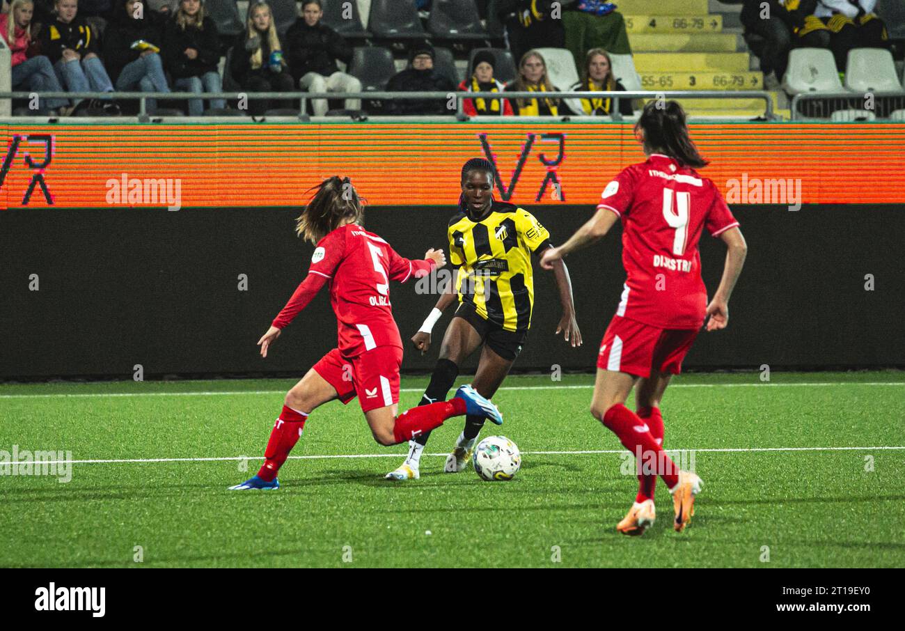 Gothenburg, Sweden. 11th Oct, 2023. Aisha Masaka (27) of BK Hacken and ...