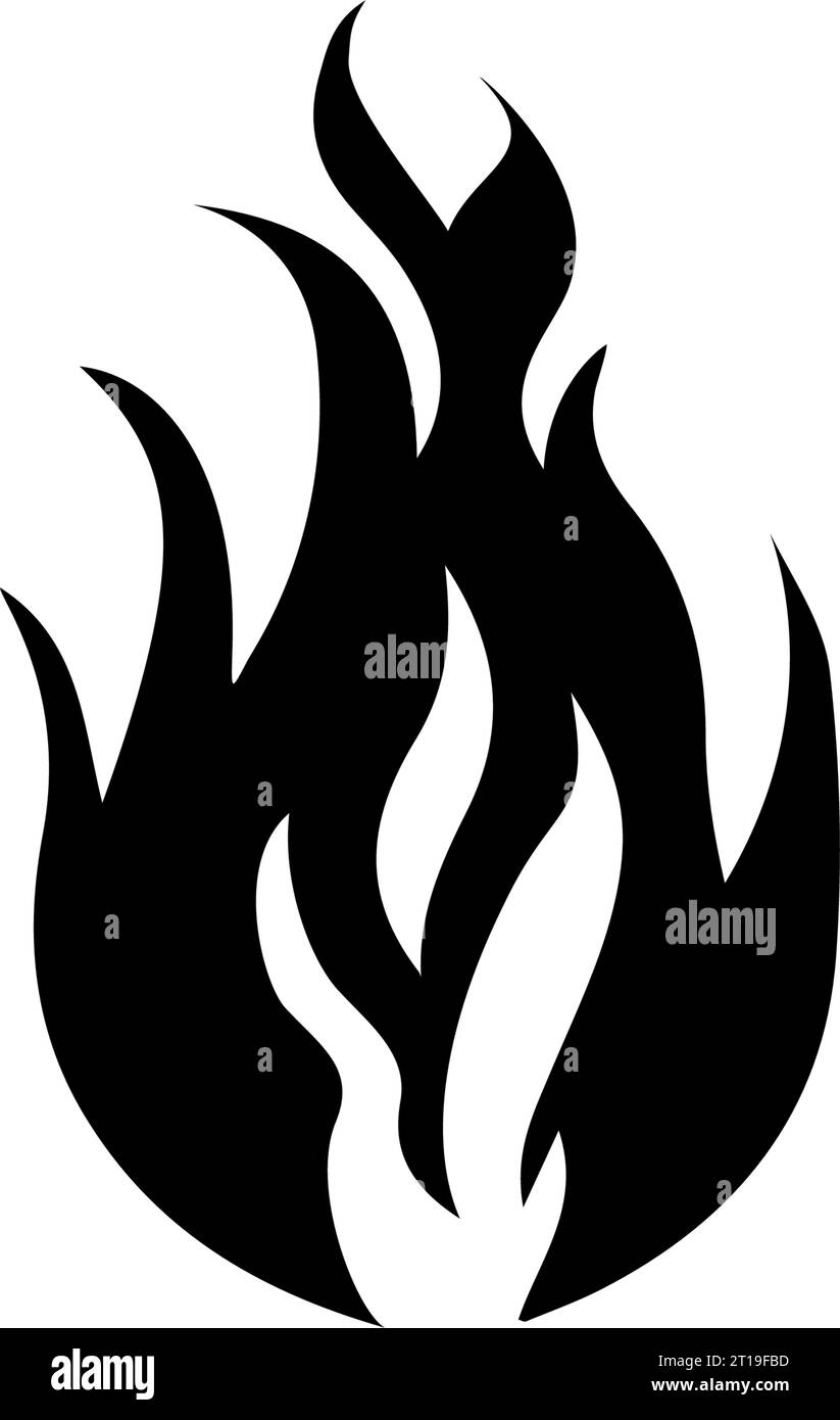 A set of pictograms depicts icons related to the theme of fire. The ...