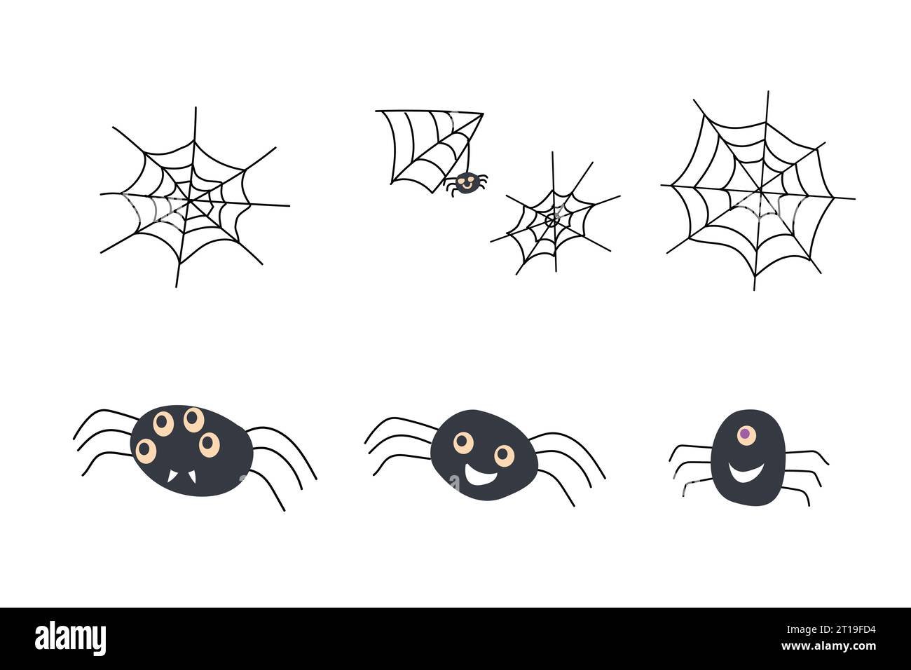 Cartoon spiders hi-res stock photography and images - Alamy