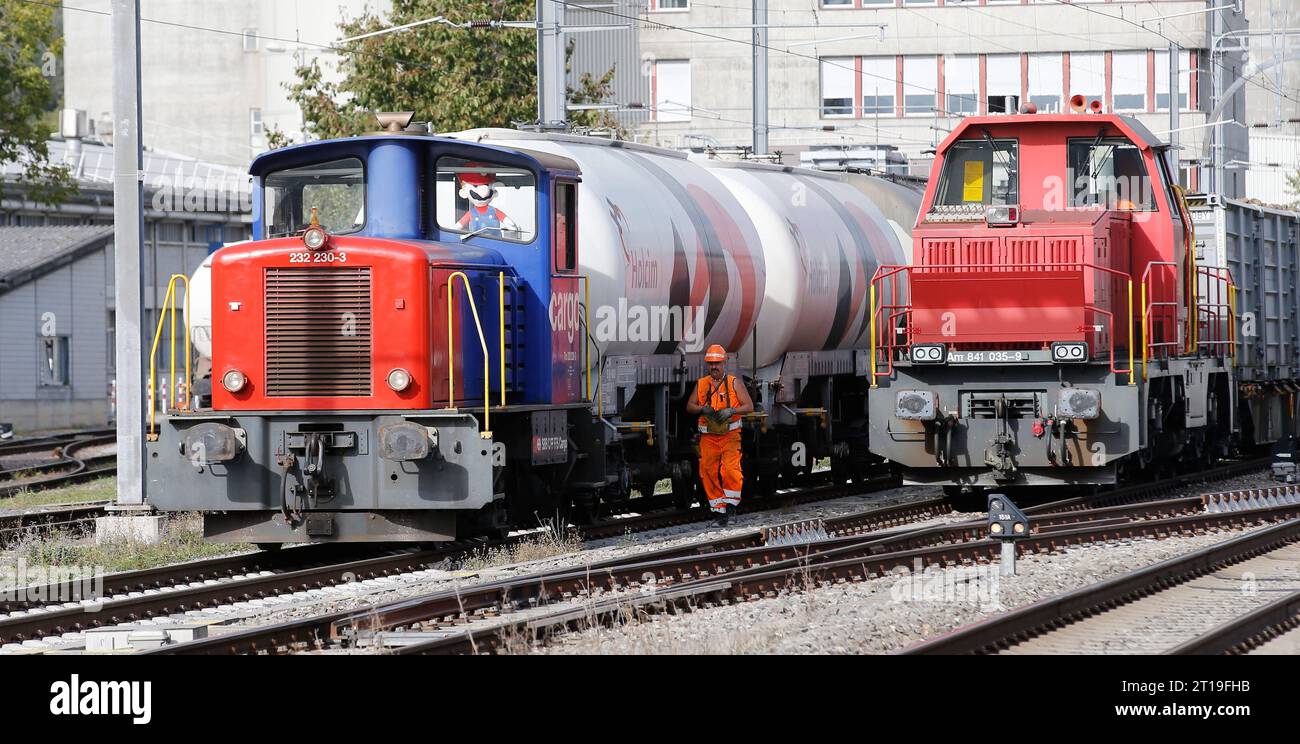 Foto Manuel Geisser 12.10. 2023 Baden, SCHWEIZ, SBB Cargo Mitarbeiter ...