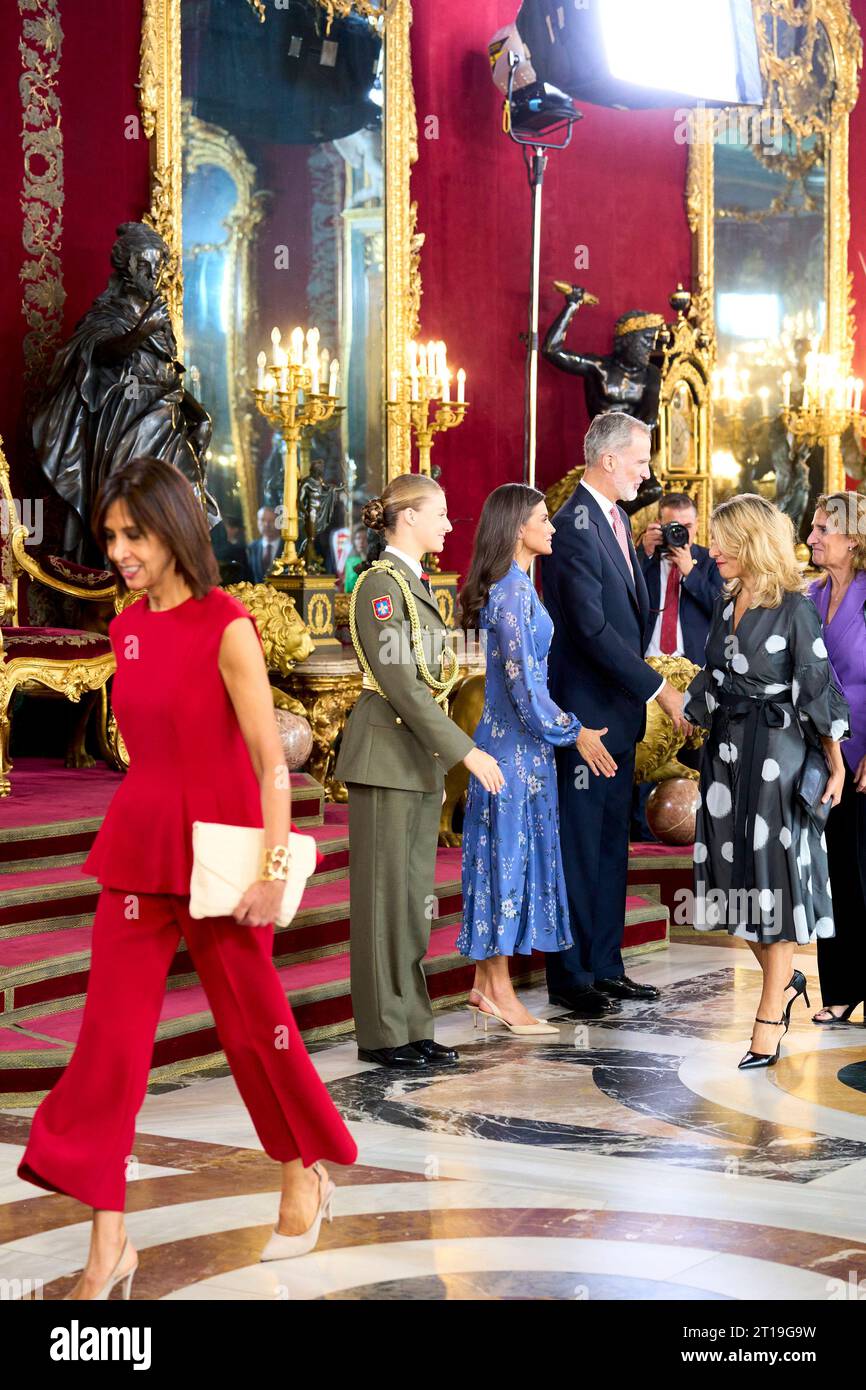 Madrid, Madrid, Spain. 12th Oct, 2023. King Felipe VI of Spain, Queen ...