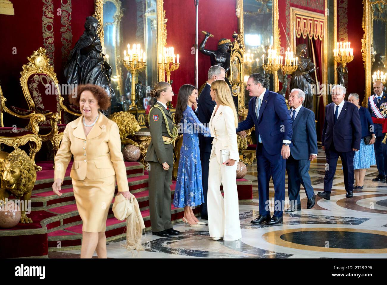 Madrid, Madrid, Spain. 12th Oct, 2023. King Felipe VI of Spain, Queen ...