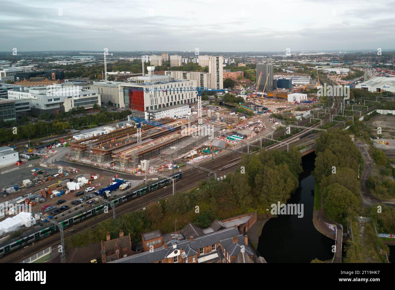 Curzon Street, Birmingham, 12th October 2023 - Work continues on HS2 in ...