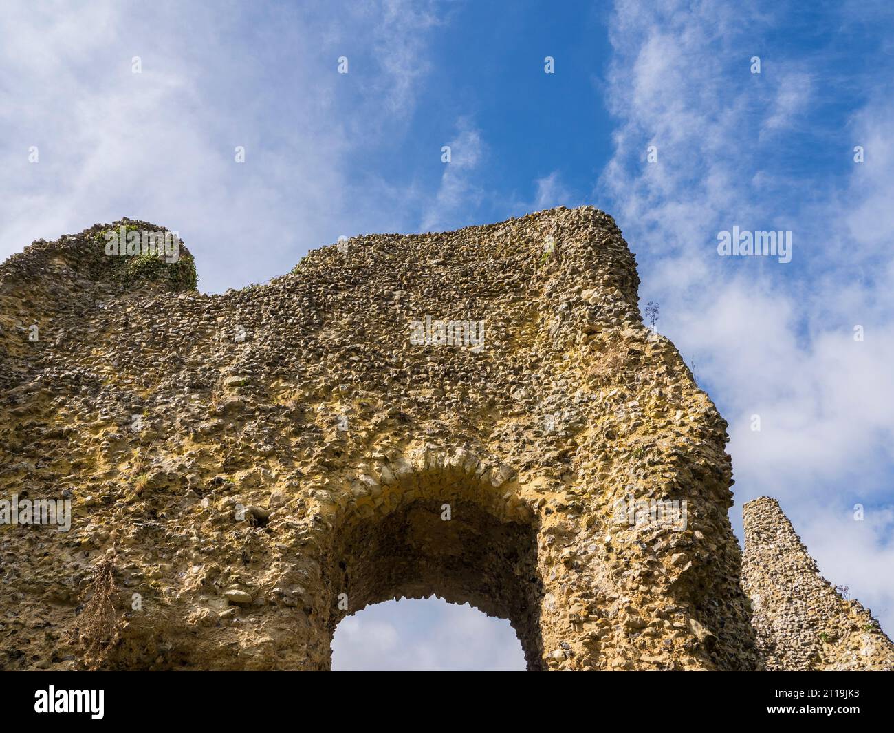 Ruins of St Johns Castle, Undergoing Renovation, Basingstoke Canal ...