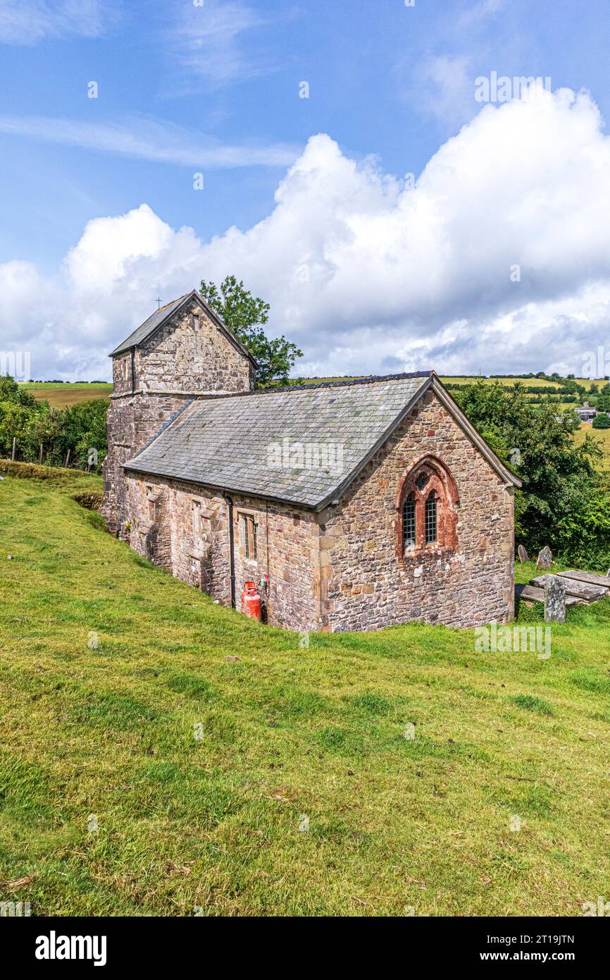 The tiny, remote church let into the hillside at Stoke Pero, at 1013 ...