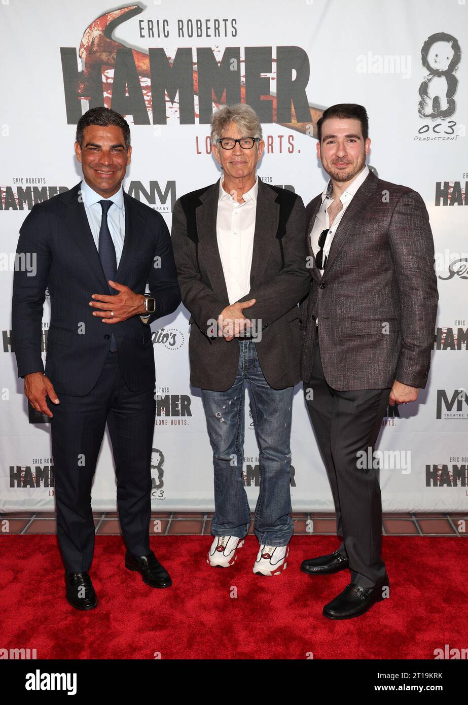 MIAMI, FL-OCT 11: City of Miami Mayor Francis Suarez, Actor Eric Roberts and Producer, Director ...