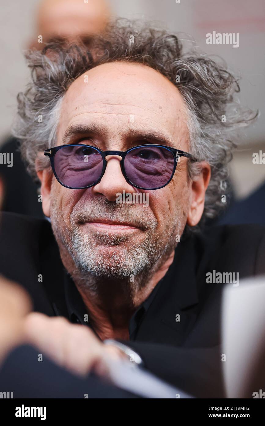 Turin, Italy. 11th Oct, 2023. Tim Burton attends the inauguration of ...