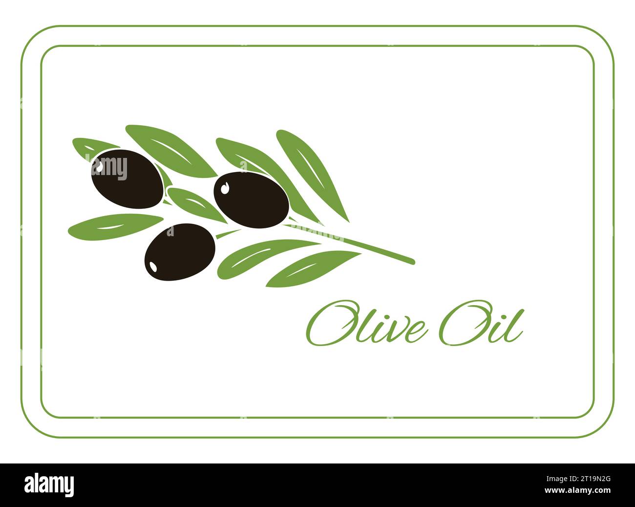 Olive label. Design of advertising labels for products from olives ...