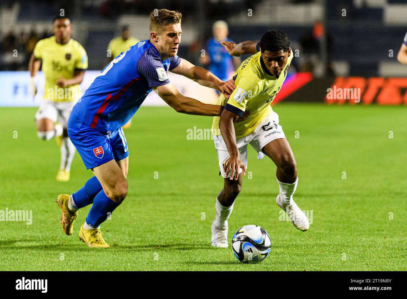 San Juan, Argentina - May 23: Jose Klinger of Ecuador (R) plays against ...