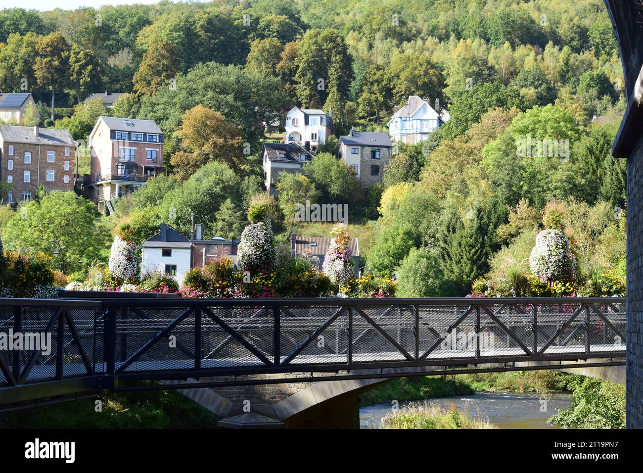 village Trois Ponts Stock Photo - Alamy