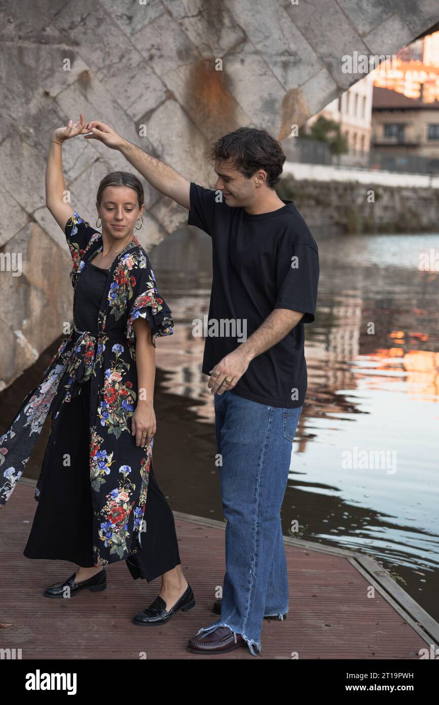 Woman dancing on bank hi-res stock photography and images - Alamy