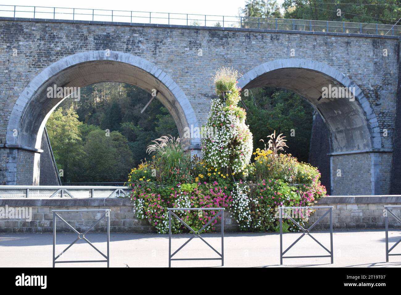 tall arch bridge in the aRdennes Stock Photo - Alamy