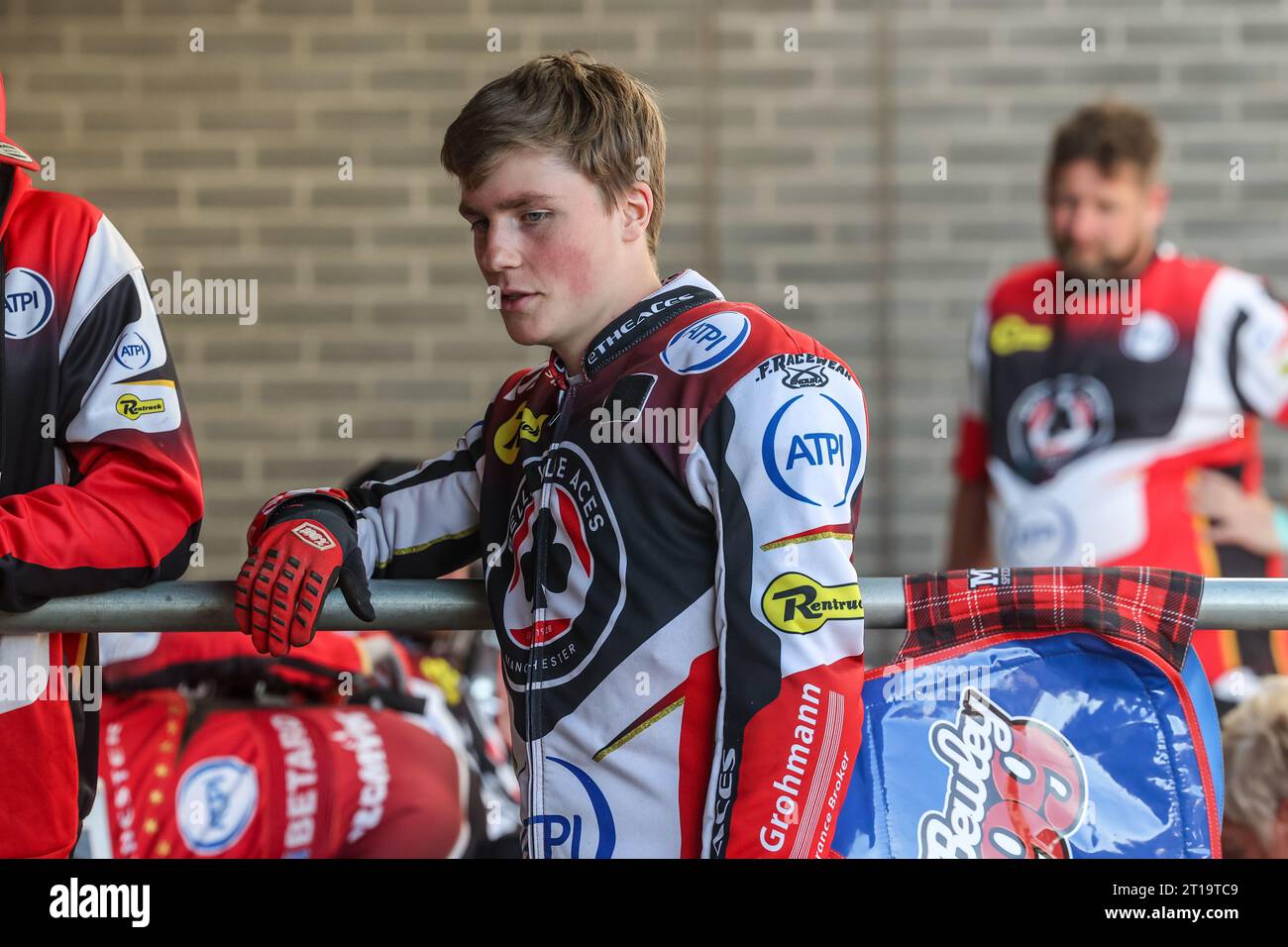 Norick Blödorn - Belle Vue Aces speedway rider. Portrait of the rider ...
