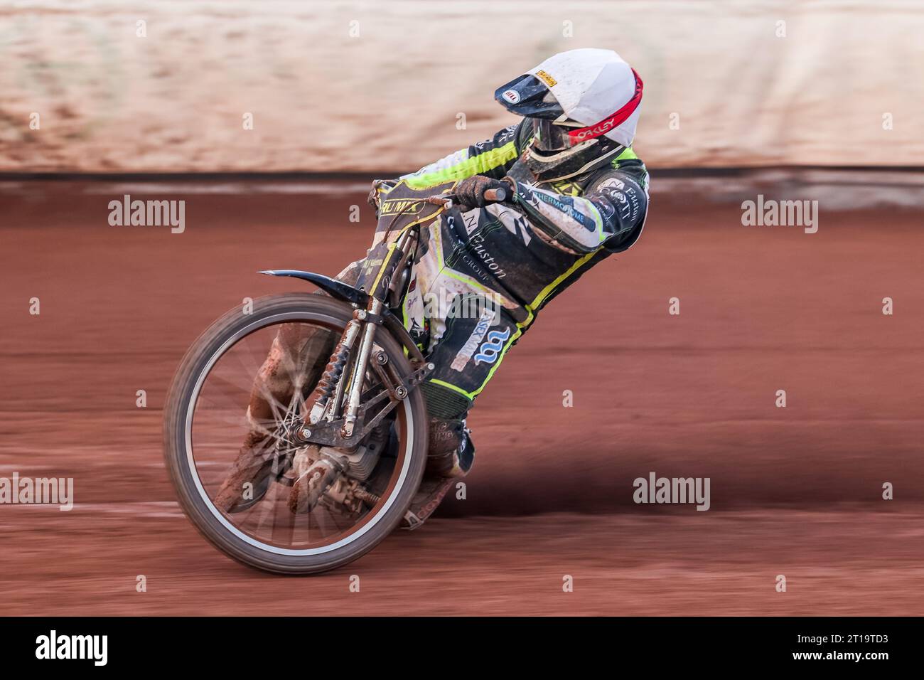 Danny King - Ipswich Witches speedway rider. Action portrait Stock ...