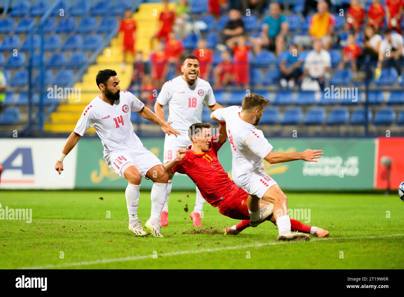 Podgorica, Montenegro, 12.10.23., October, 2023, Edvin Kuc scoring ...