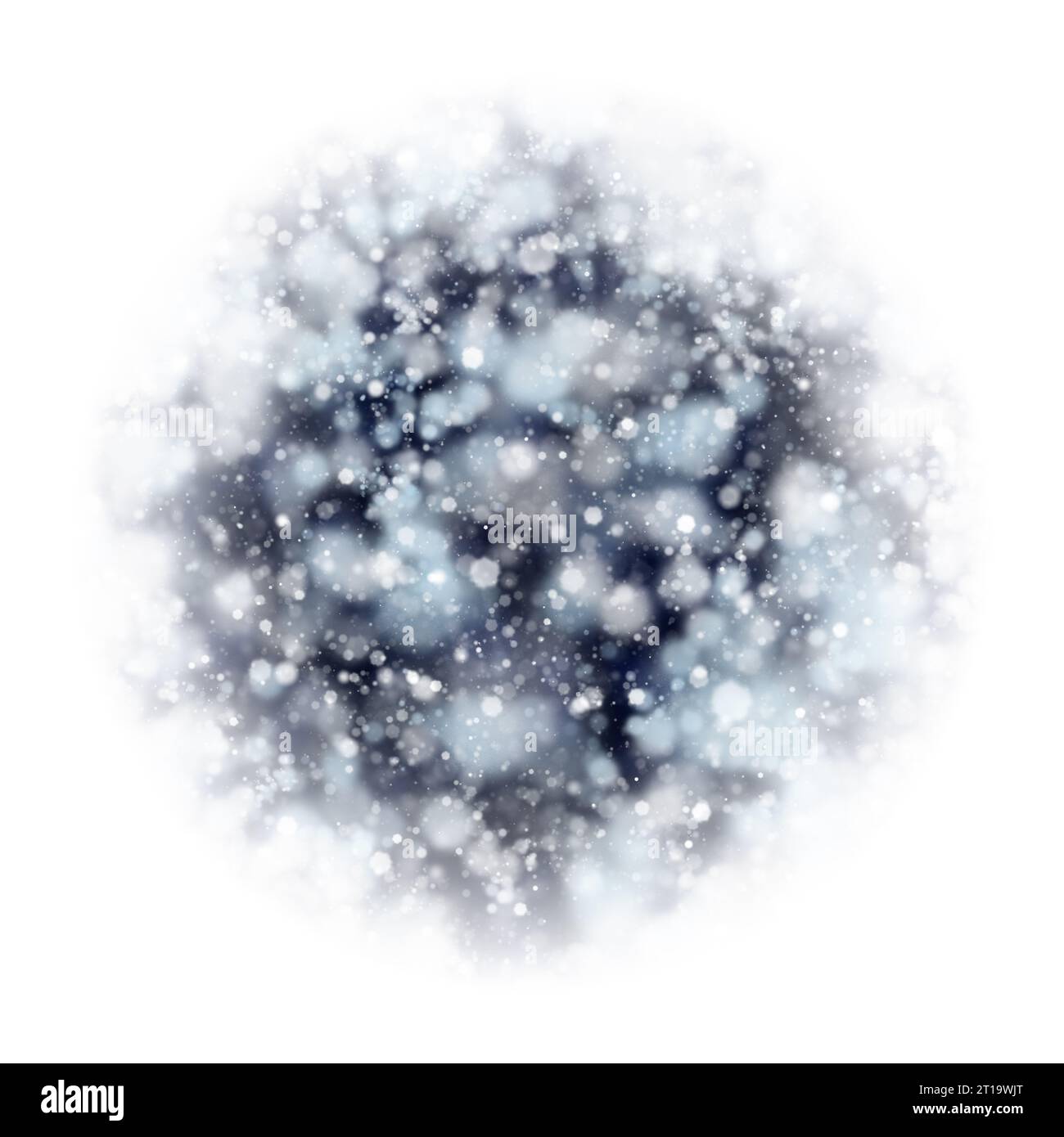 Falling snow night background snowfall Cut Out Stock Images & Pictures ...