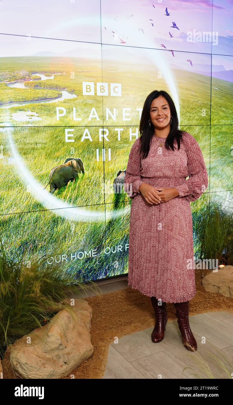Liz Bonnin arrives for the global launch of BBC Studio's Planet Earth ...