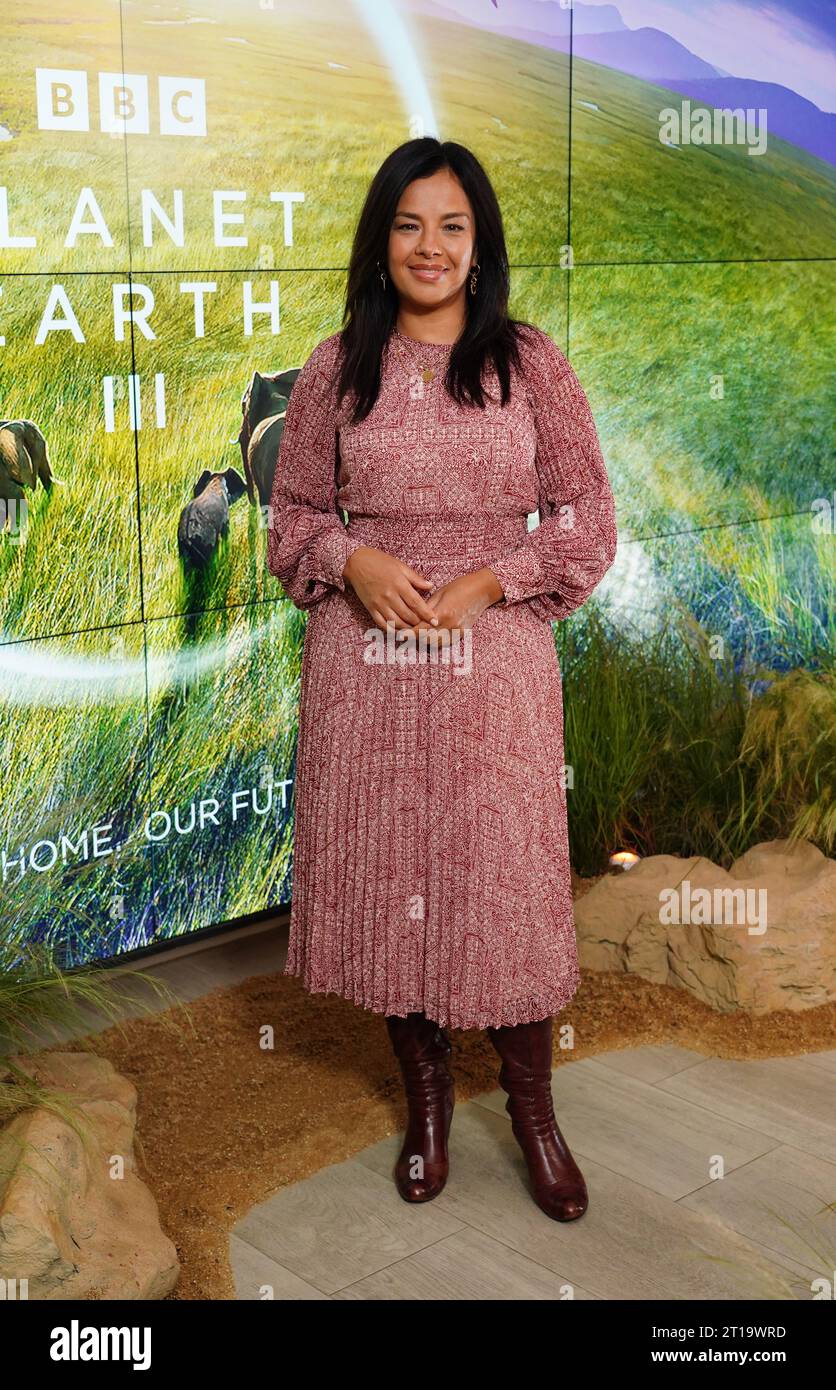 Liz Bonnin arrives for the global launch of BBC Studio's Planet Earth ...