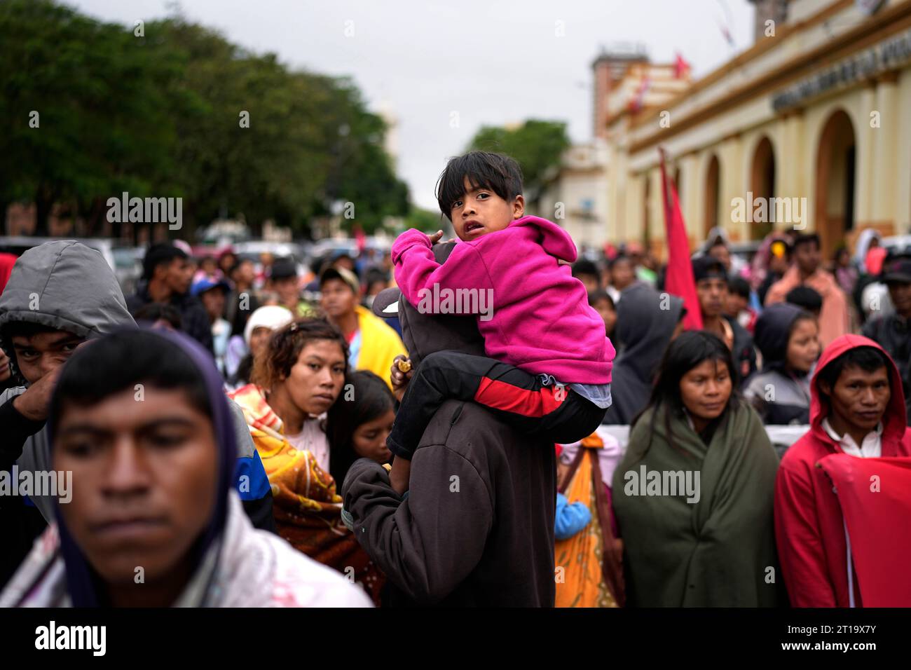 Indigenous people from the Maya Guarani ethnic group attend the third ...