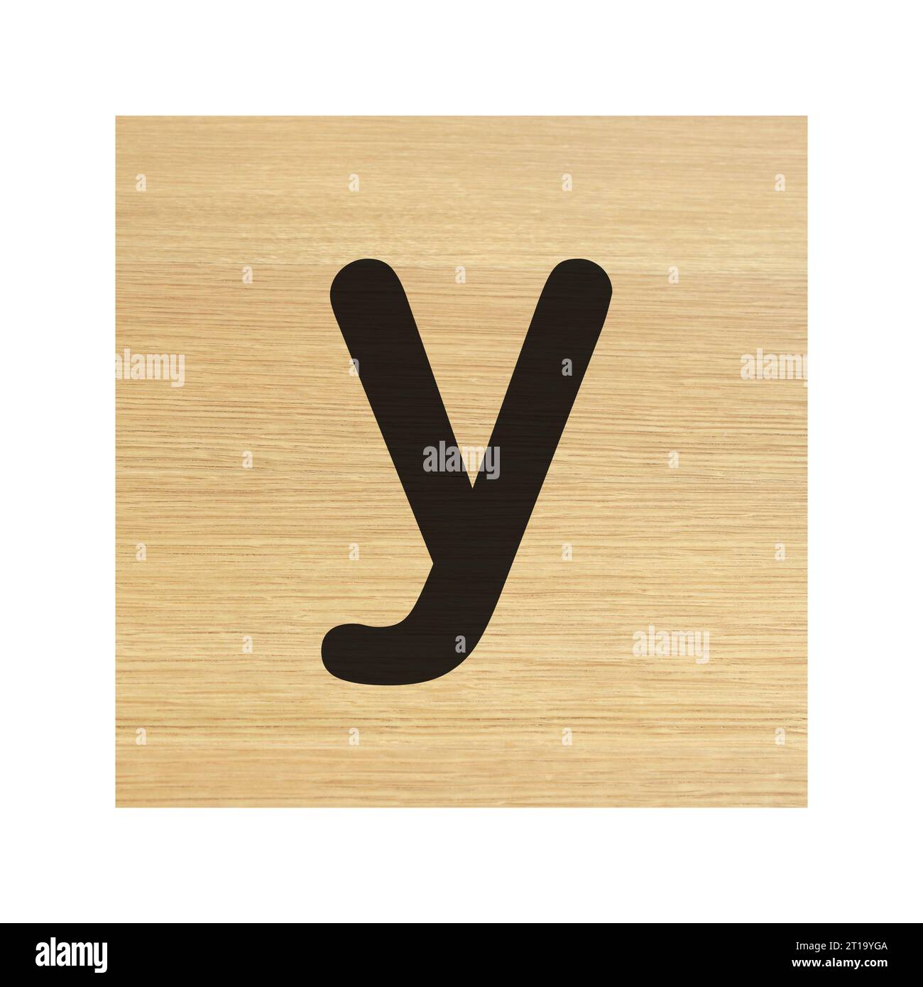 small y wood block on white with clipping path Stock Photo - Alamy