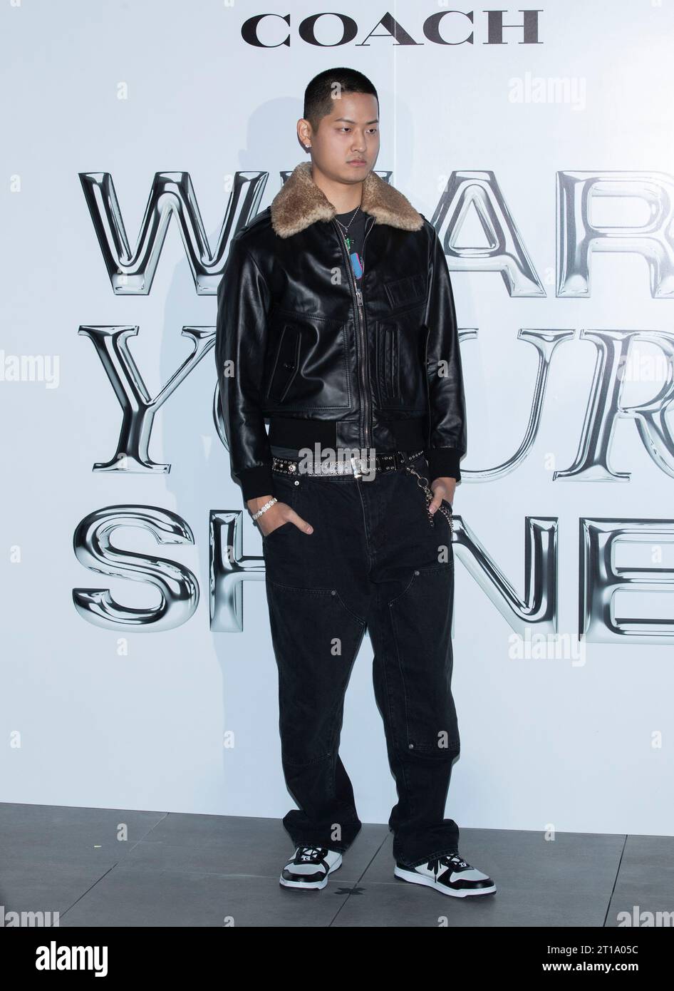 Seoul, South Korea. 12th Oct, 2023. South Korean rapper Blase, attends ...