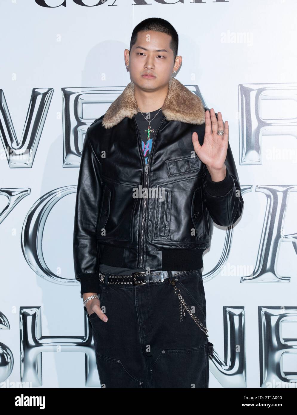 Seoul, South Korea. 12th Oct, 2023. South Korean rapper Blase, attends ...