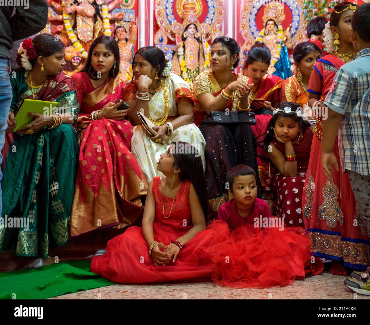 Rome,Torpignattara: celebration of the Indian holiday of Durga Puja in ...