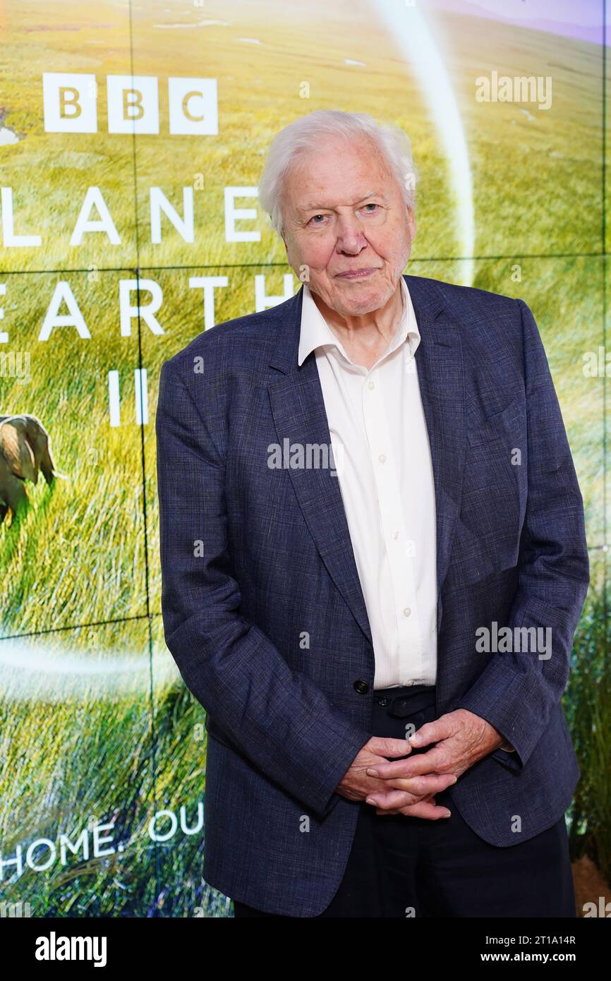 Sir David Attenborough arrives for the global launch of BBC Studio's Planet Earth III at ...