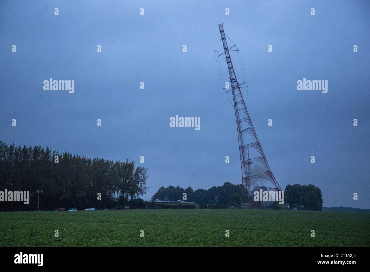 Illustration picture shows the explosive demolition of a former NATO ...