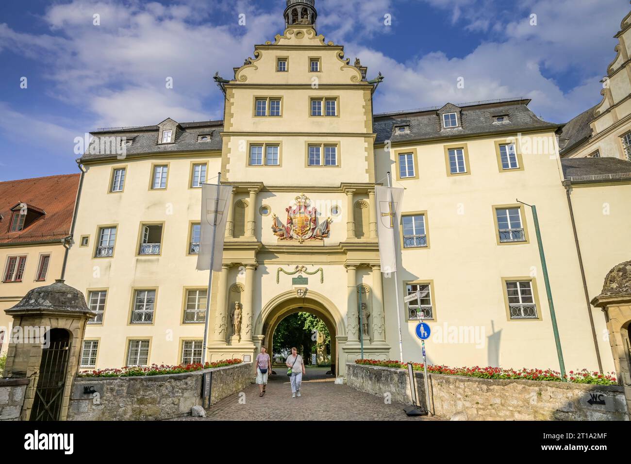 Westseite, Deutschordensschloss, Residenzschloss, Bad Mergentheim, Baden-Württemberg ...